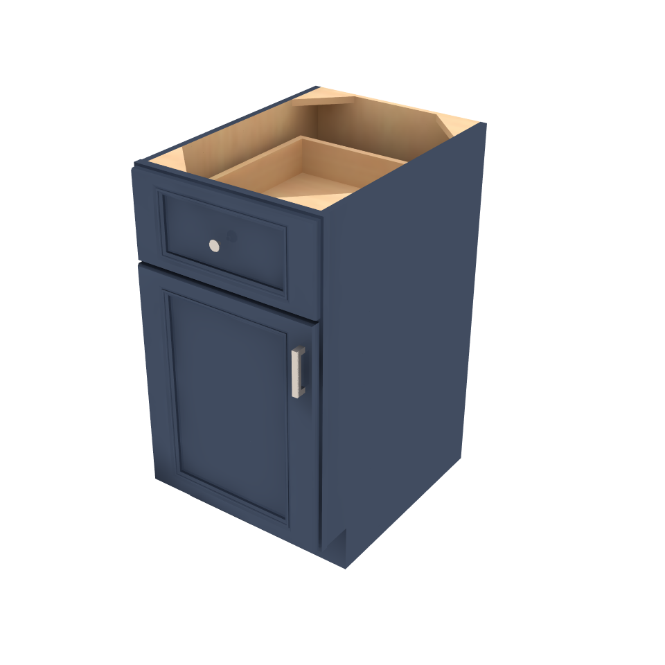 Brooklyn Midnight Single Door Standard Base Cabinet - 18" W – CabinetHub