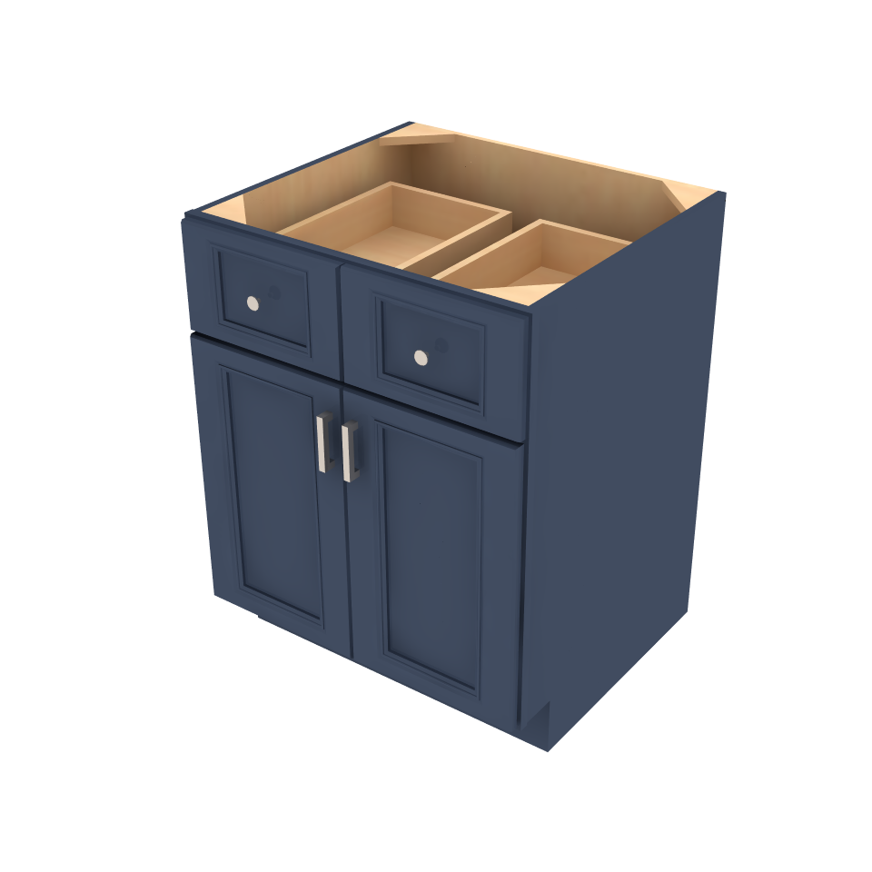 Brooklyn Midnight Double Door Standard Base Cabinet - 27" W – CabinetHub