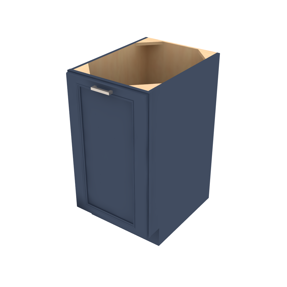 BM Trash Can Base w/ Full Ht Door -18" W w/ 1 Can – CabinetHub