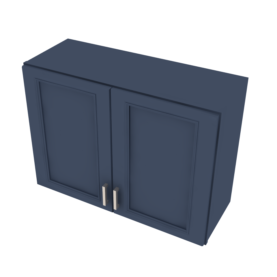 Brooklyn Midnight Double Door Wall Cabinet - 33" W x 24" H – CabinetHub