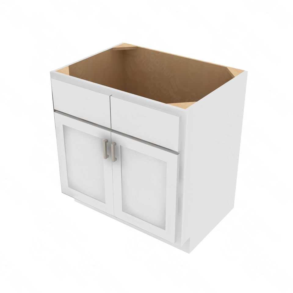 Essential White Sink Base Cabinet - 33" W x 34.5" H – CabinetHub