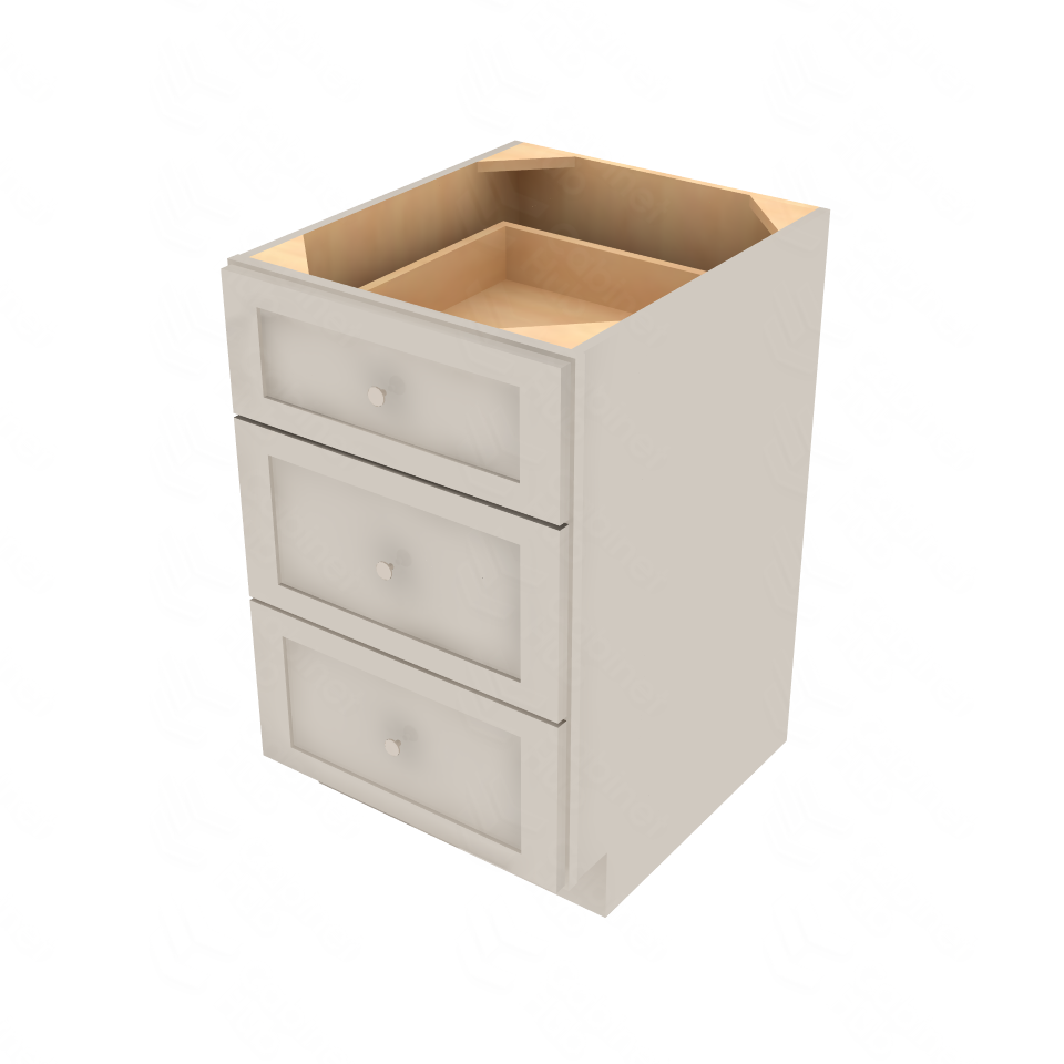 Shaker Sand Drawer Base Cabinet - 21" W x 34.5" H x 24" D – CabinetHub